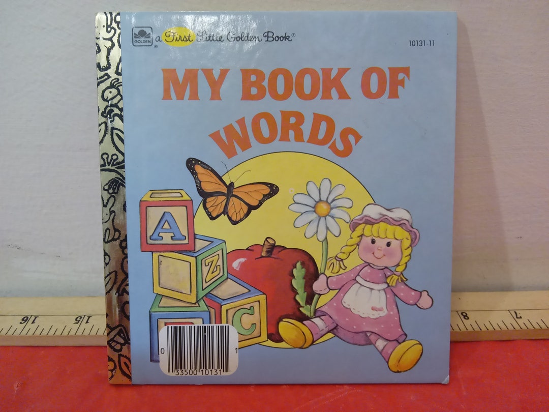 Vintage Children's Book, A First Little Golden Book "my Book of Words ...