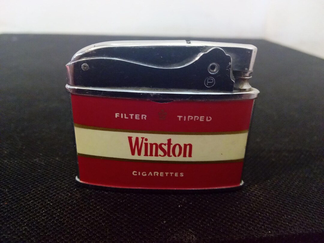 Vintage Tobacco Lighters, Lighters "winston, Oasis, Blue Diamond, Black ...