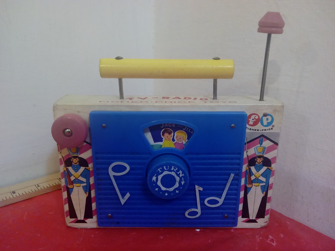 Vintage Fisher Price Toy, Wind-up Tv-radio Toy for Toddler, 1960's - Etsy