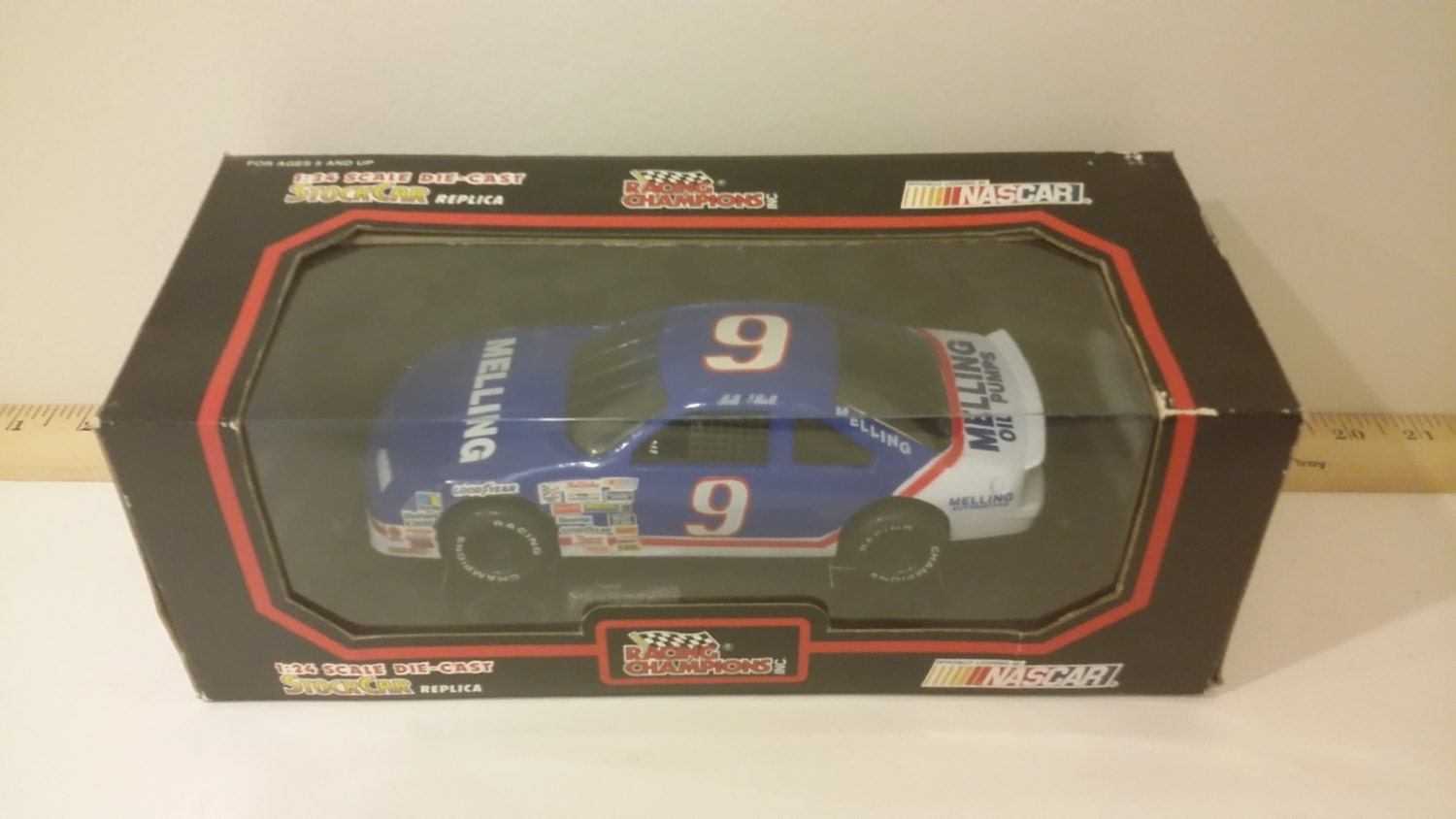 Vintage Racing Champions Diecast Bill Elliott #9 NASCAR Stock Car 1991 ...