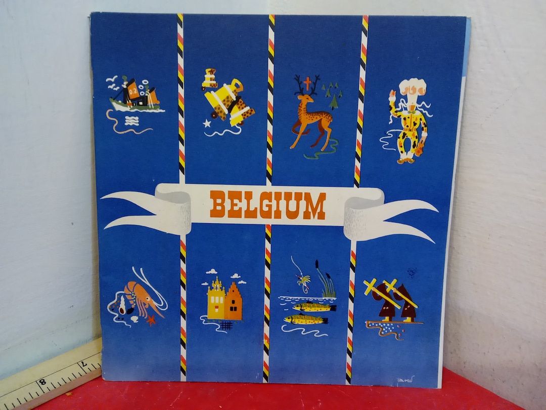 Vintage Travel Brochure. Travel Brochure of Belgium, 1950's - Etsy
