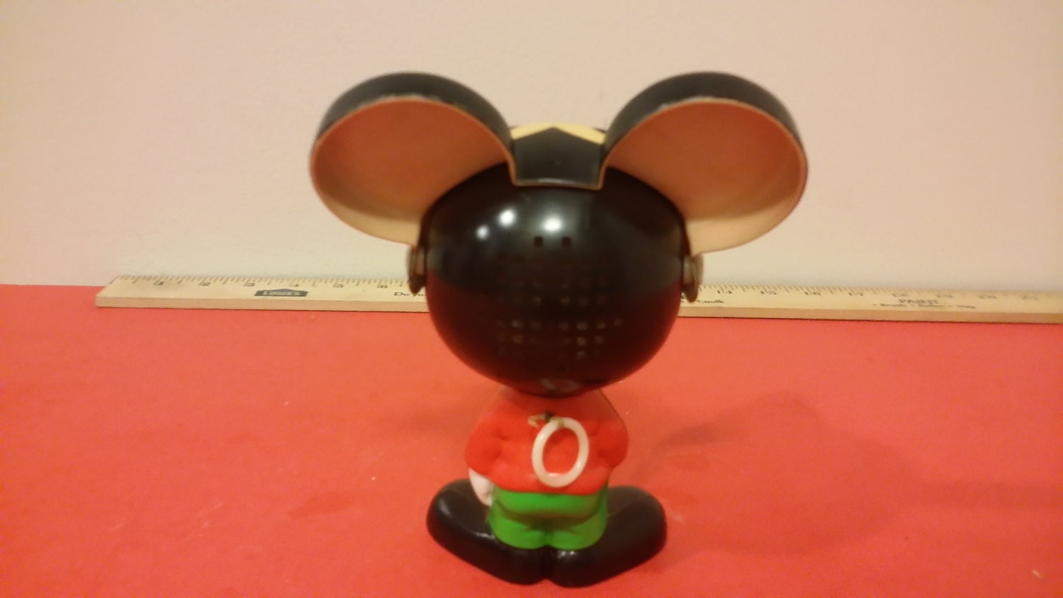 Vintage Disney Mickey Mouse Mechanical Talking Pull String Toy Doll ...