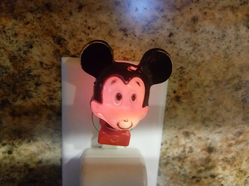 Vintage Mickey Mouse Night Light, 1970's# - Etsy