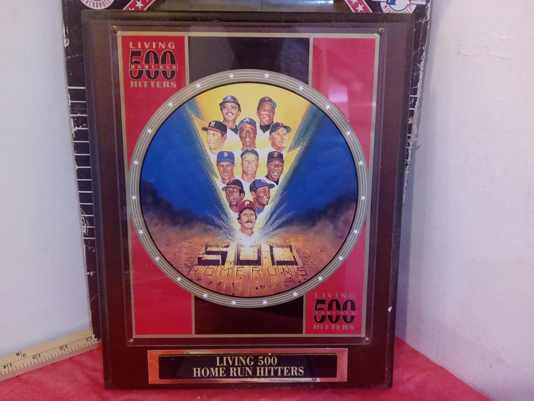 Vintage Baseball Plaque, Living 500 Home Run Hitters by Sports ...