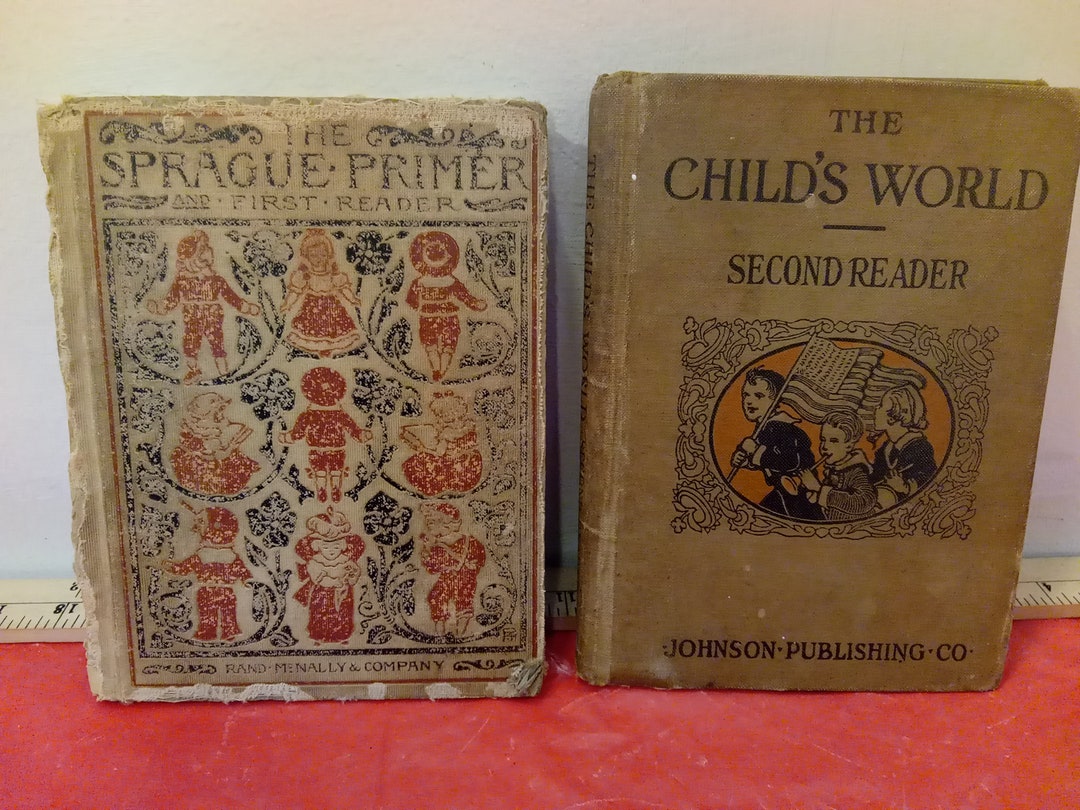 Vintage Learning Books, the Sprague Primer and First Reader by Rand ...