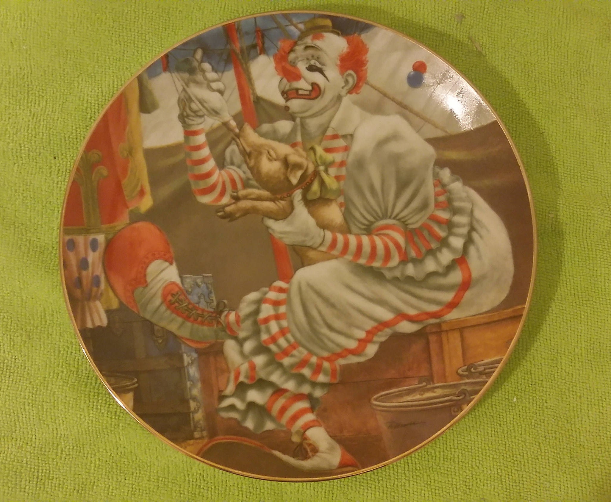 Felix Adler Circus Clown Porcelain Collector Plate by Ron Weaver ...