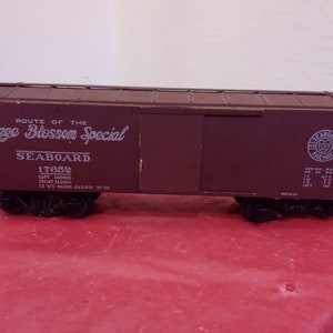 Vintage Toy Train Cars, O Gauge Train Cars and Caboose, Wooden Train ...