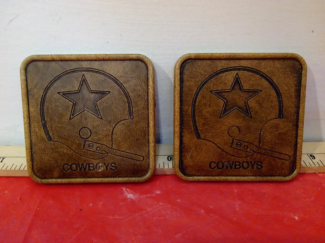 Vintage Coasters, Dallas Cowboy Coasters, Square Rubber Coasters From ...