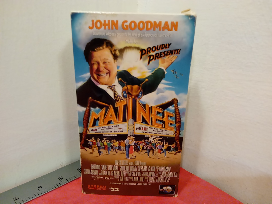 Vintage VHS Movie Tape, Matinee, John Goodman, 1993~ - Etsy