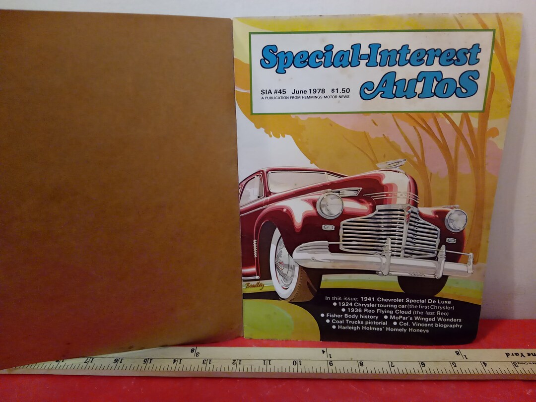 Vintage Auto Magazine, Special Interest Autos, June 1978 - Etsy