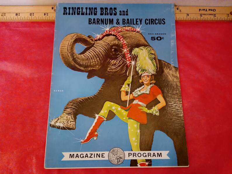 Vintage Circus Program/magazine, Ringling Bros. and Barnum Bailey ...