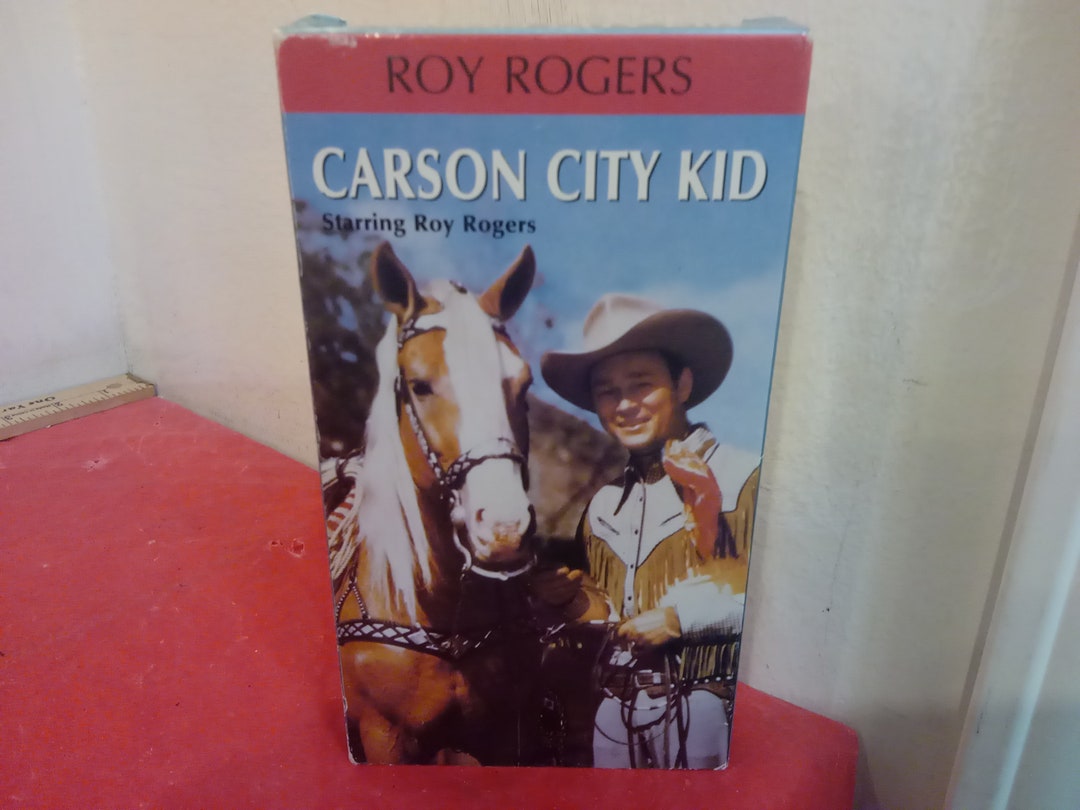 Vintage VHS Tapes, Roy Roger Movies, Carson City Kid, Bells of Rosarita ...