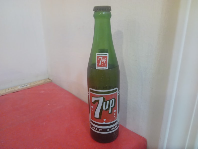 Vintage Soda Bottle, 7up Bottle, 7 Oz and 10 Oz Bottles - Etsy