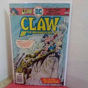 Vintage Comic Books, DC Comic Books, Claw the Unconquered, 1970's - Etsy
