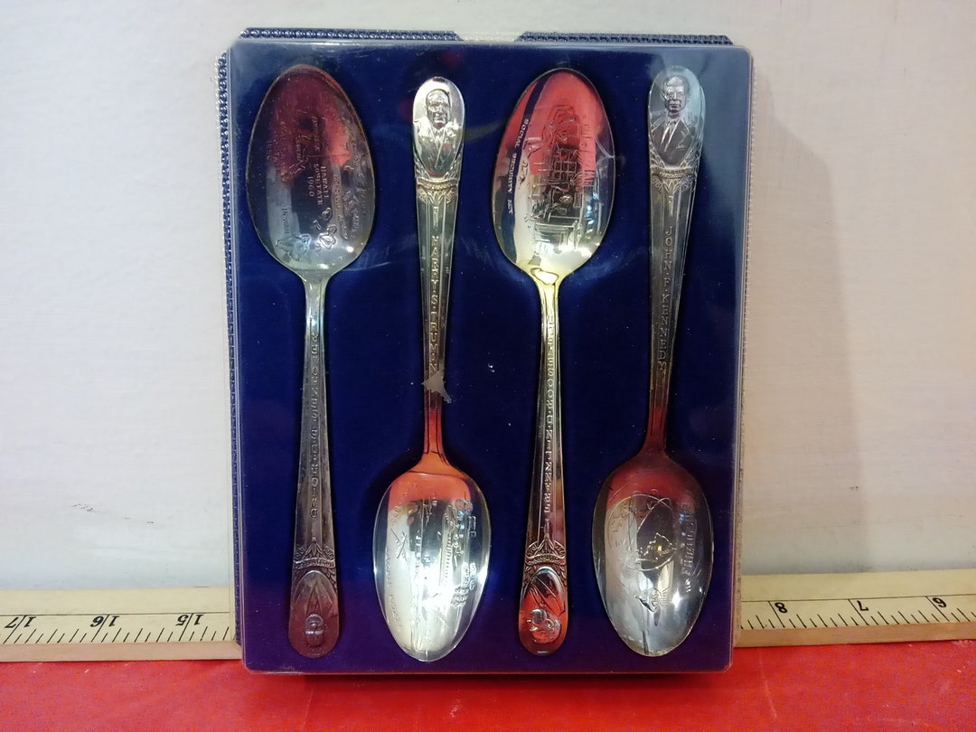 Vintage Bicentennial WM Rogers Silver Platted President Spoons ...