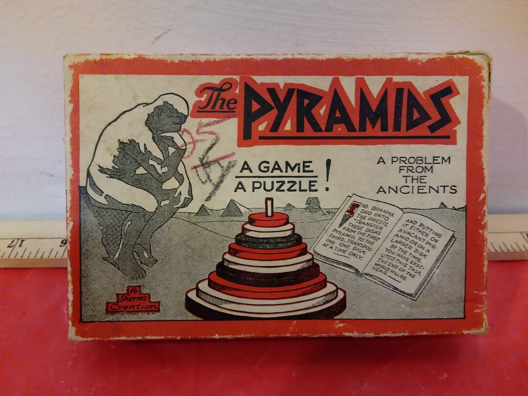 Vintage Puzzle Game, the Pyramids A Game and A Puzzle, A Sherms ...