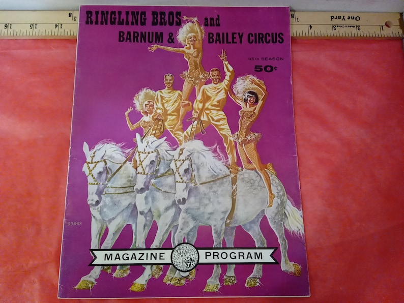 Vintage Circus Program/magazine, Ringling Bros. and Barnum Bailey ...