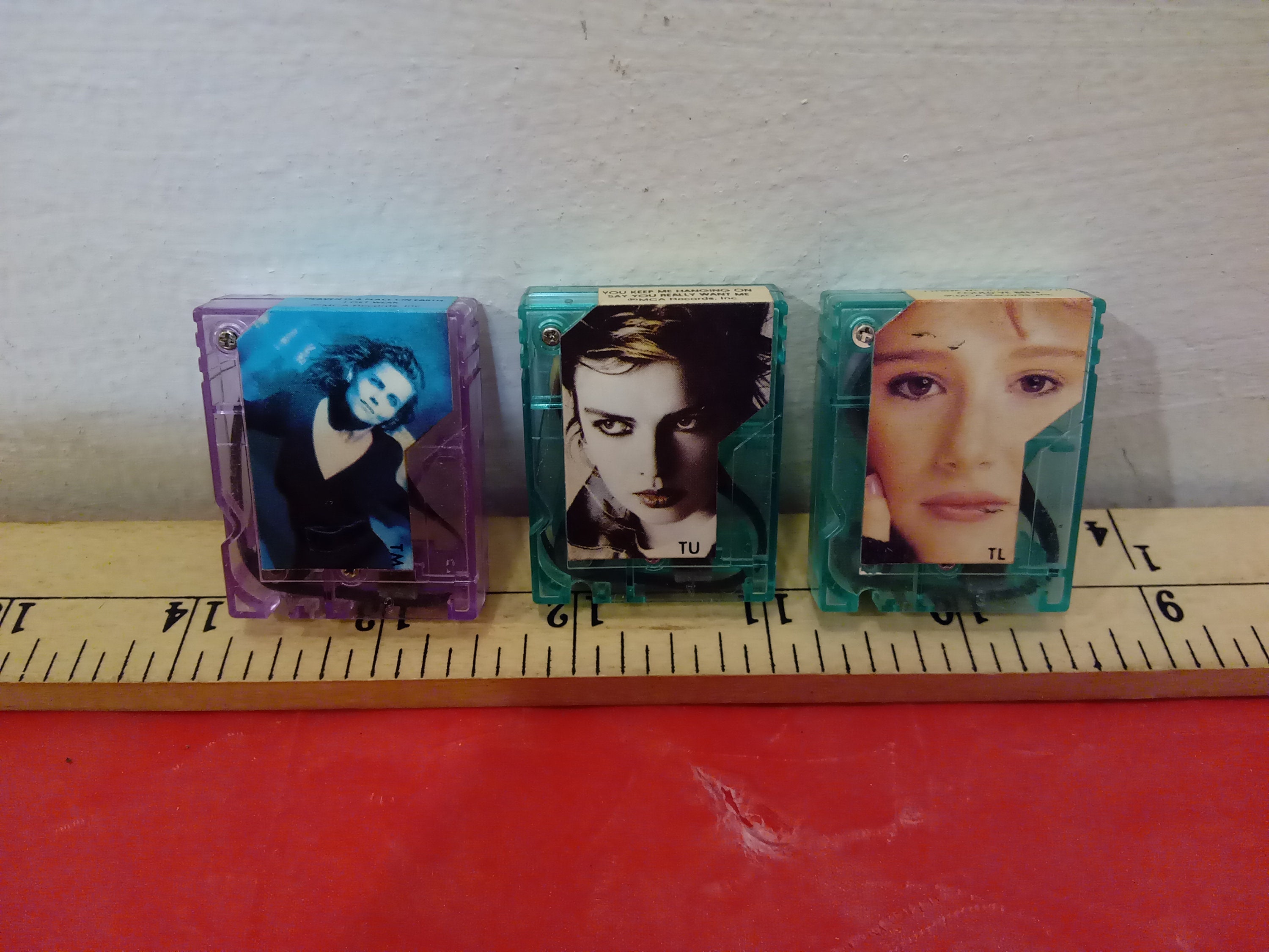 Vintage Cassette Tapes, Three Pocket Rockers Tapes by MCA Records, 1980's#