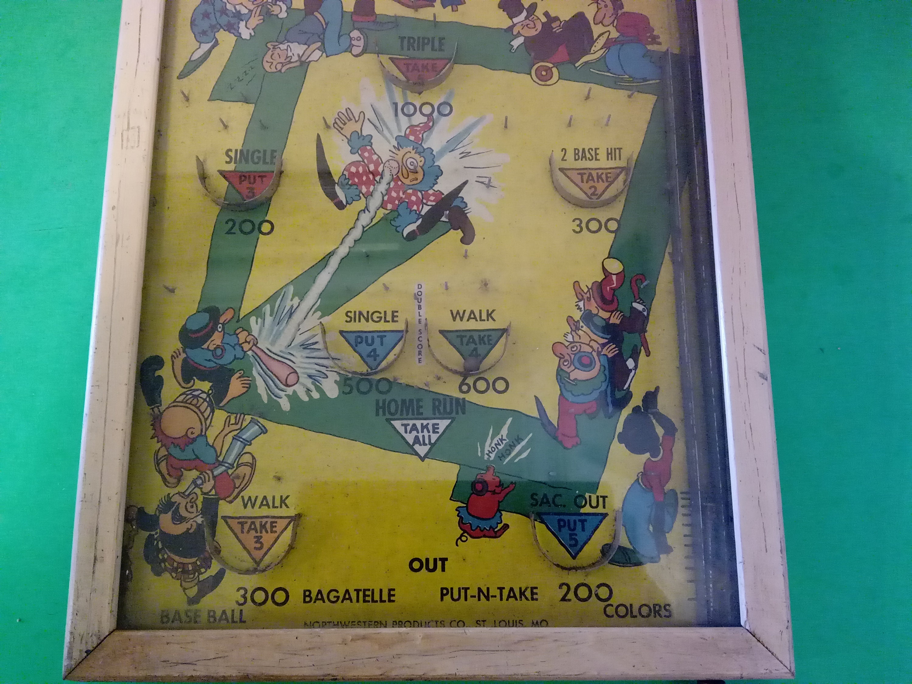 Vintage Poosh-M-Up Jr. Table Top Pinball Game, 1950's