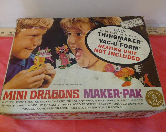 Vintage Thing Maker by Mattel, Mini Dragons Maker-pak by Mattel, 1967 ...