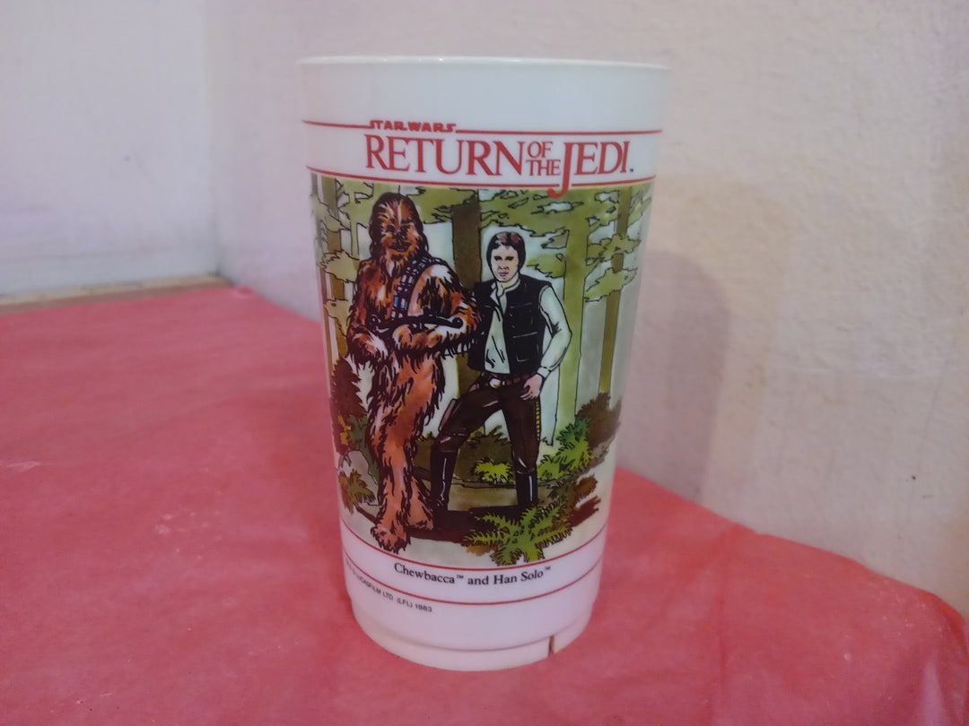 Vintage Plastic Child's Cup, Star Wars Plastic Cup "jedi Strikes Back ...