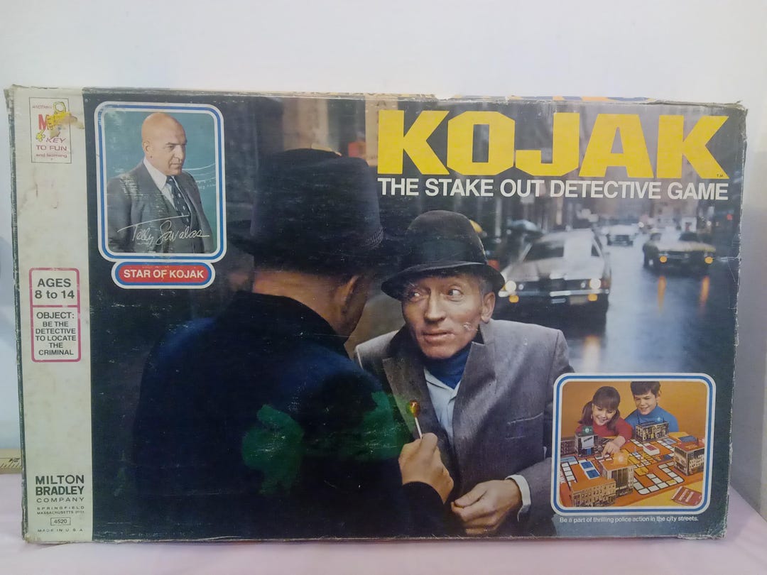 Vintage Board Game, Kojak "the Stake Out Detective Game" by Milton ...