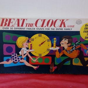 Vintage Board Game, Beat the Clock Game by Milton Bradley, Based on TV ...