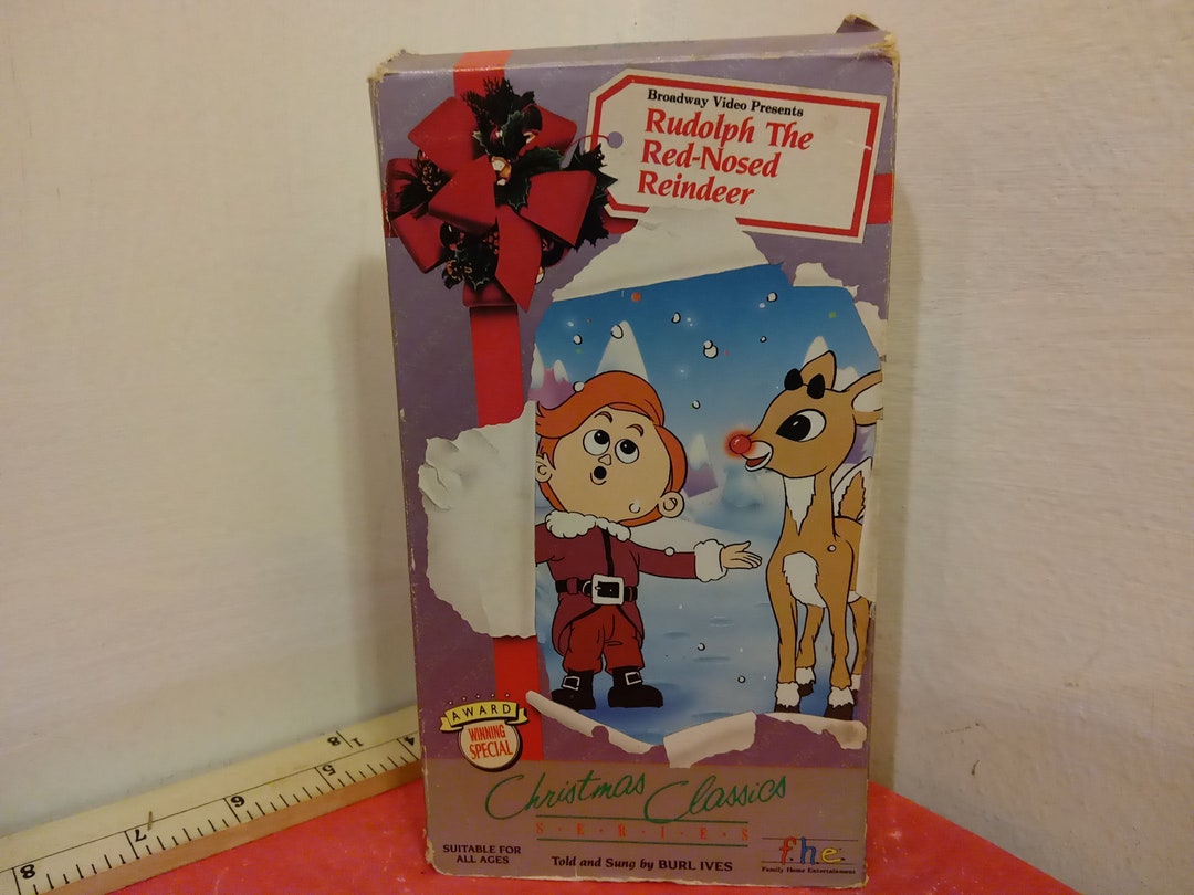 Vintage VHS Movie Tape, Rudolph the Red Nosed Reindeer, 1989 - Etsy