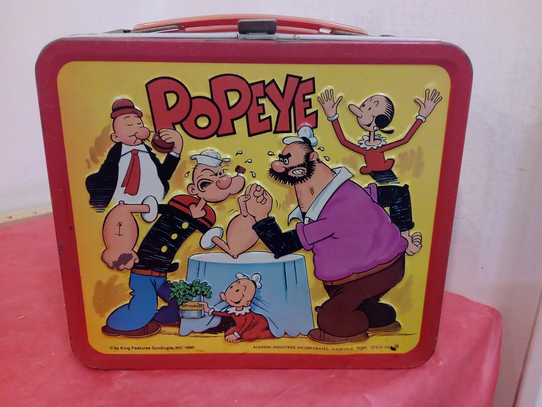 Vintage Lunchbox, Popeye Lunchbox by Aladdin, 1980 - Etsy