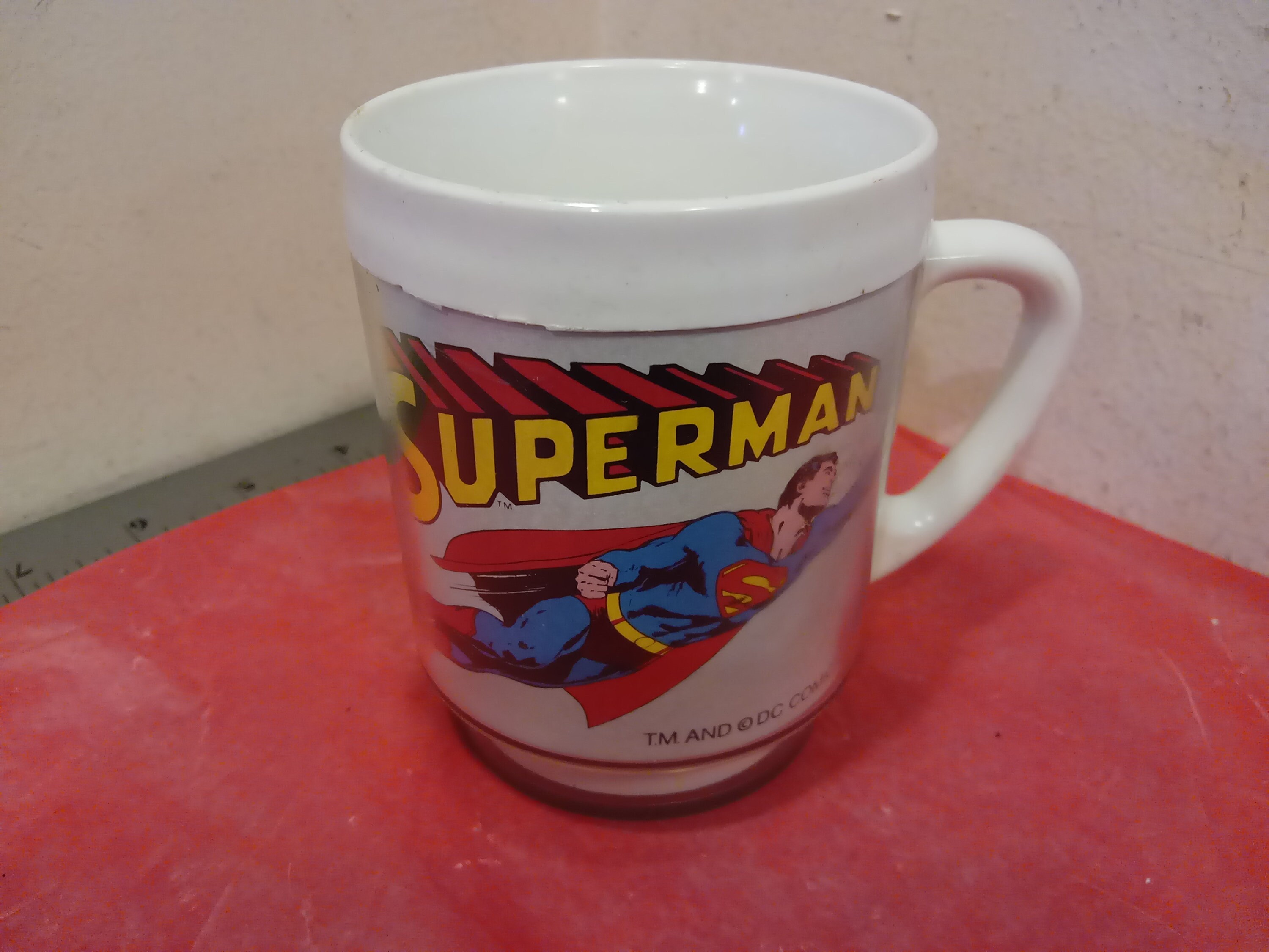 Vintage Superman Plastic Cup, 1978