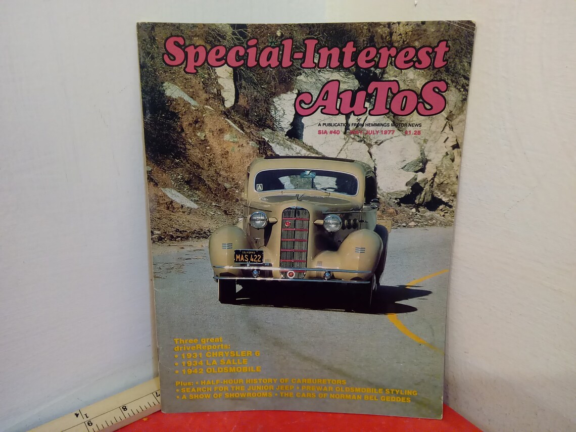 Vintage Auto Magazine Special Interest Autos July 1977 - Etsy