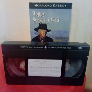 Vintage VHS Movie Tape, Hopalong Cassidy Starring William Bord "bar 20 ...