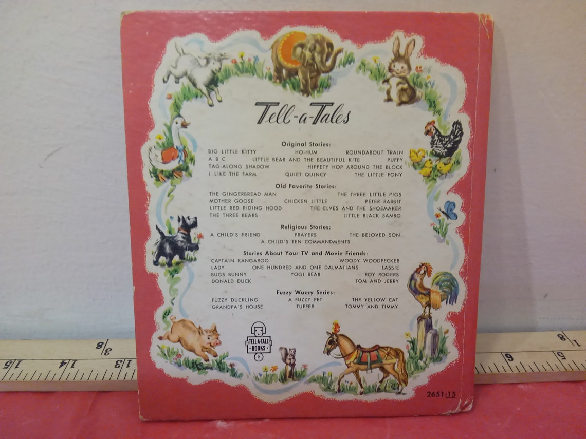 Vintage Children's Book Tell-a-tale Book little Red - Etsy