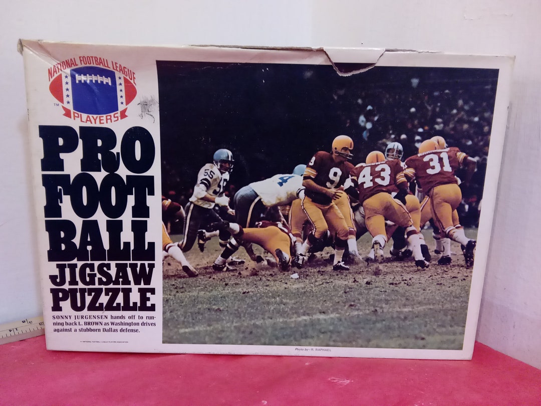 Vintage Jigsaw Puzzle, Pro Football Jigsaw Puzzle, Sonny Jurgensen 500 ...