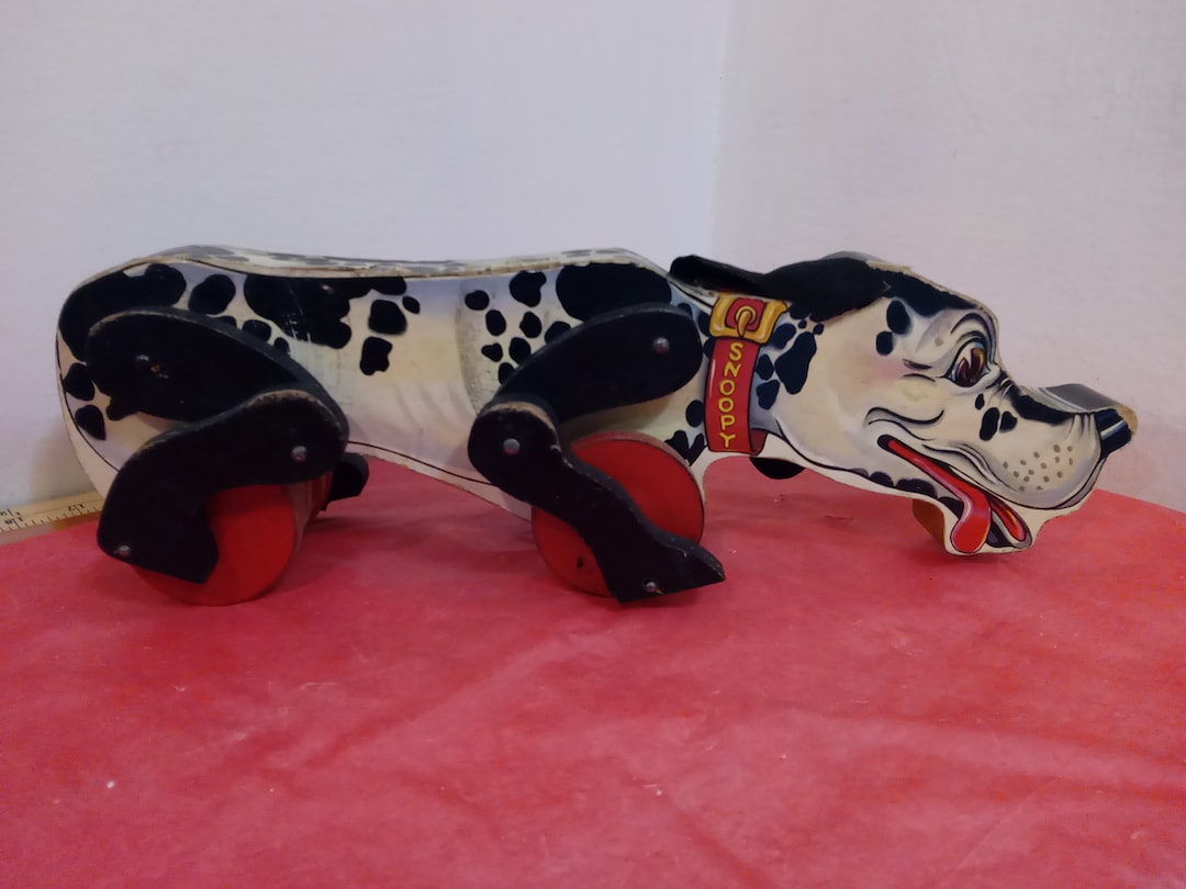 Vintage Pull Toy, Fisher Price Snoopy Sniffer Pull Toy #180, 1950's# - Etsy