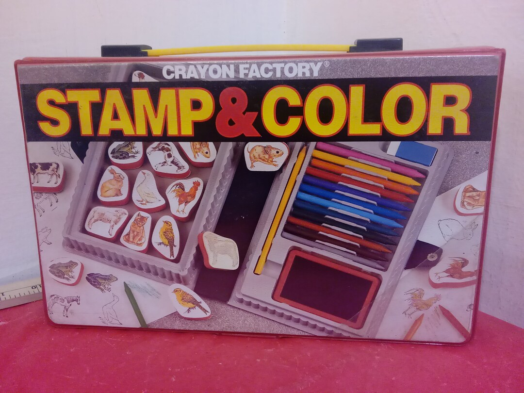 Vintage Ink Stamps, Crayon Factory Stamp & Color "farm and Pet ...