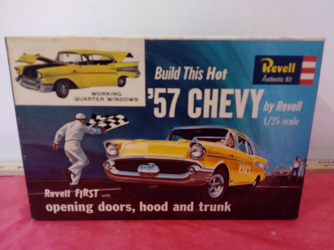 Vintage Model Kit, 1957 Chevy Model Kit by Revell, 1963 - Etsy