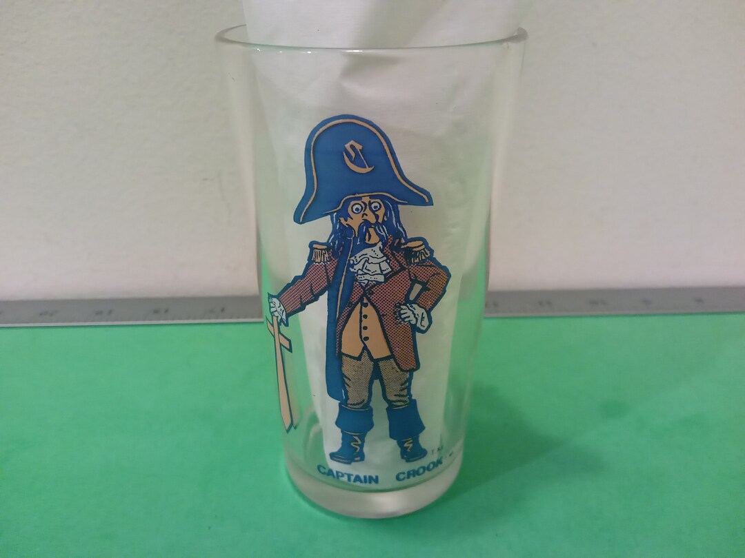 Vintage Collector Glass, Mcdonalds Captain Crook Drinking Glass, 1970's ...