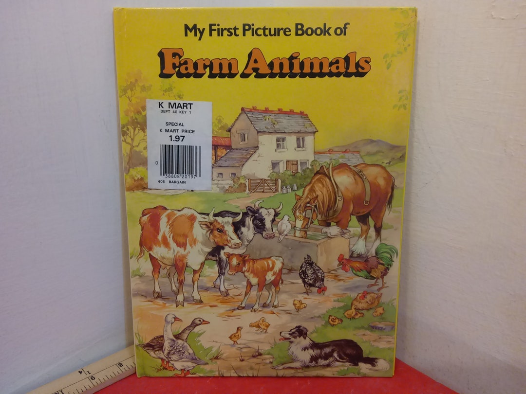Vintage Children's Book, My First Picture Book of Farm Animals, 1984 - Etsy