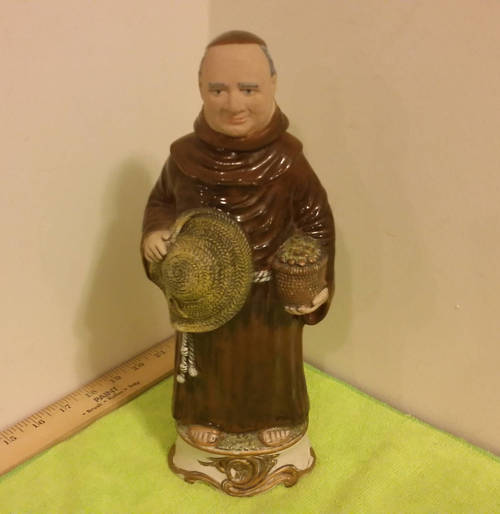 Vintage Decanter, Frangelico Monk, Limited Edition Bottle, 1970's