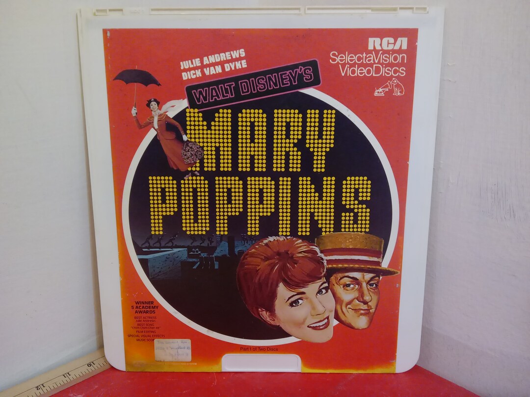 Vintage Video Disc Movie, Walt Disney "mary Poppins" by RCA Select ...