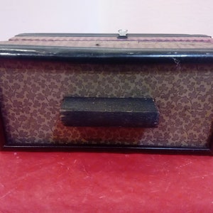 Vintage Squeeze Box Accordion, Rectangle Shape With Design on Both ...