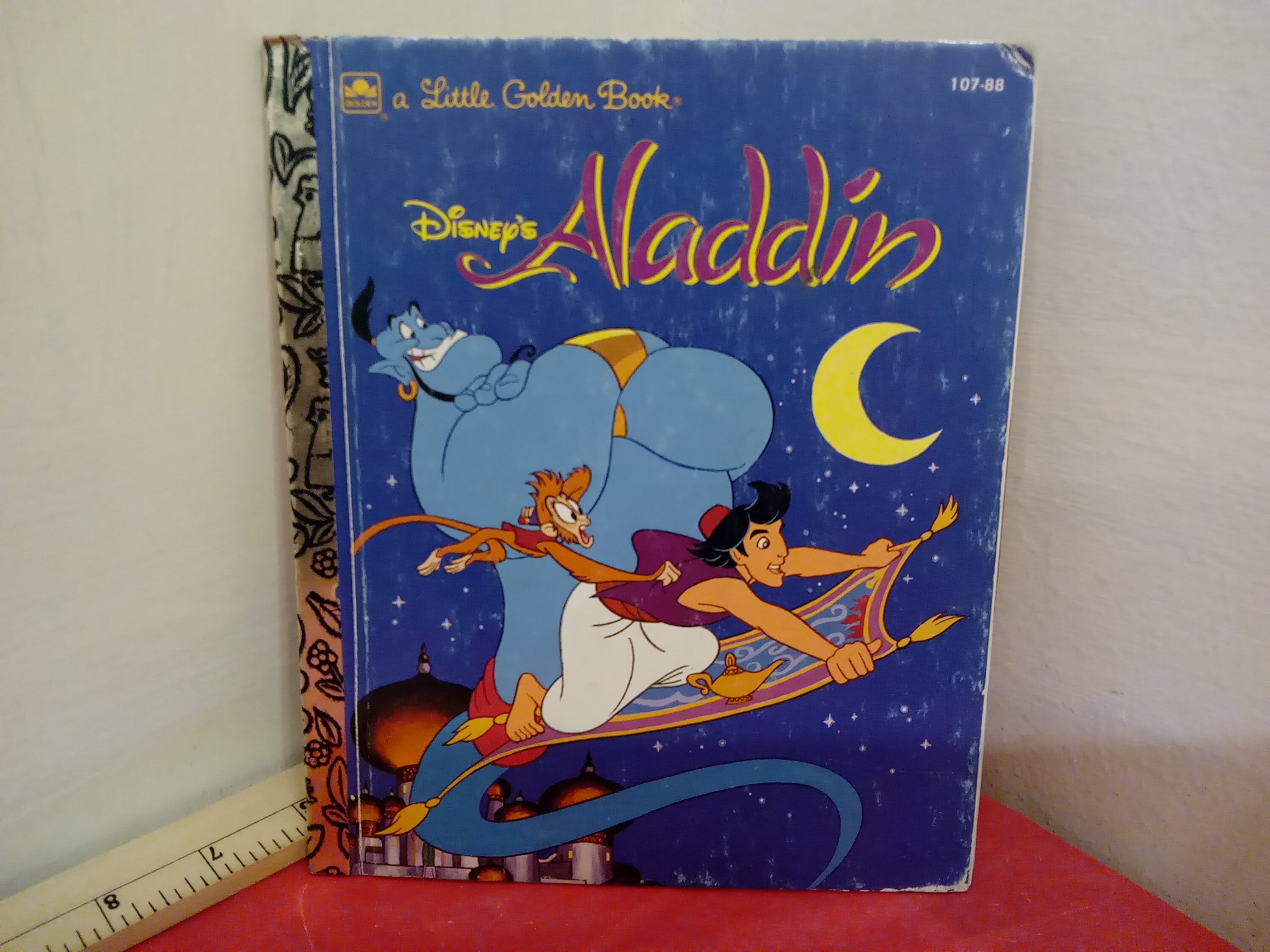 Vintage Children's Book, Disney's Aladdin, A Little Golden Book, 1992~