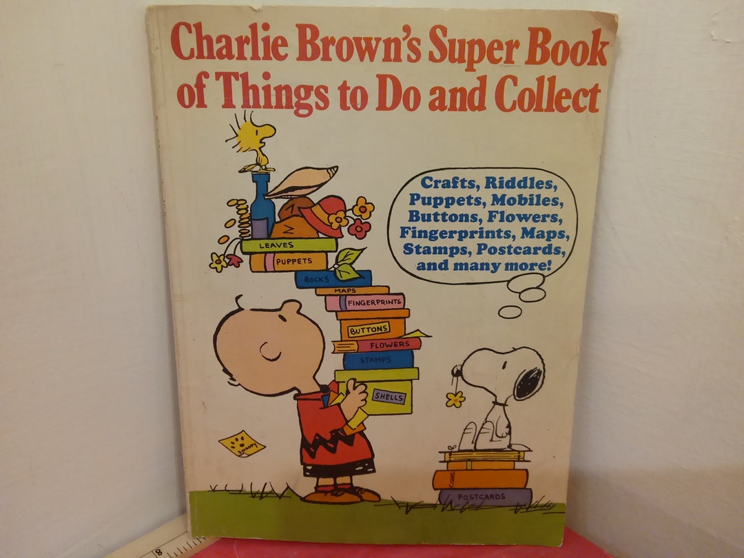 Vintage Charlie Brown's Super Book of Things to Do and Collect, 1975 - Etsy