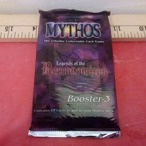 Vintage Card Game, Mythos the Cthulhu Collectible Card Game by Chaosium ...
