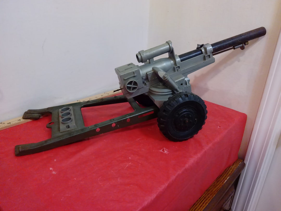 Vintage Military Toy, Marx or Marx Like Artillery Piece, Howitzer Steel ...