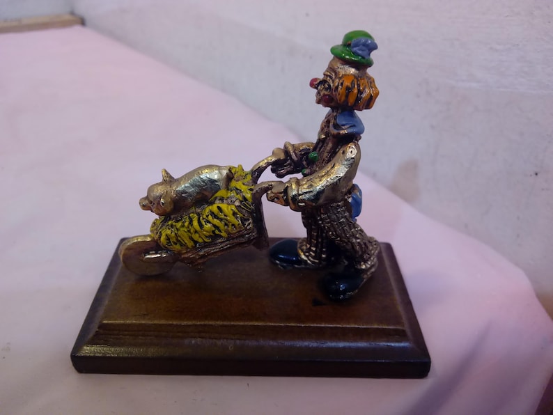 Vintage Metal/pewter Clown Figurines, George Good Metal/pewter ...