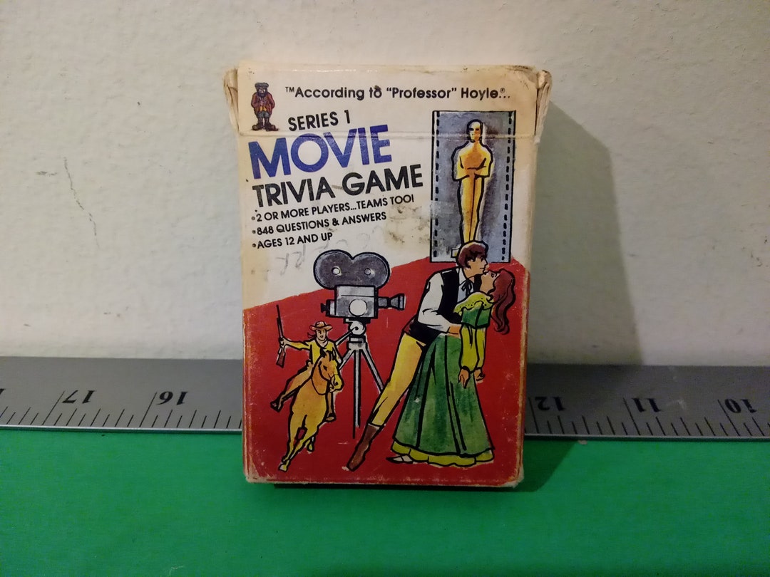 Vintage Movie Trivia Card Game ~ - Etsy