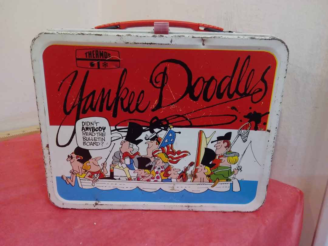 Vintage Metal Lunchbox, Yankee Doodles Lunchbox by Thermos, 1975 - Etsy