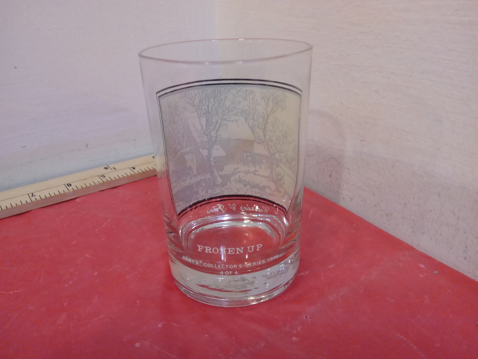 Vintage Collector Glass, Arby's Collector Glass, Currier & Ives "frozen ...